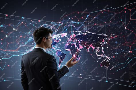 premium ai image a businessman harnessing ai big data digital neural