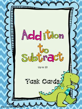 Addition To Subtract Up To By Mrs Meehan Teachers Pay Teachers