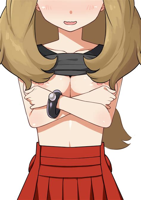 Morisobo Serena Pokemon Nintendo Pokemon Pokemon Xy Highres 1girl Black Shirt Blush