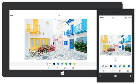 text in uwp image editor control syncfusion