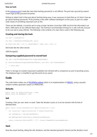 How We Hash Passwords PDF