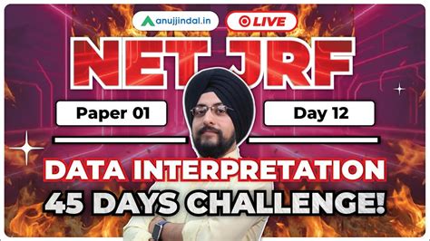 UGC NET 2023 Paper 1 Data Interpretation UGC NET Dec 2023 Preparation 45 Days Challenge