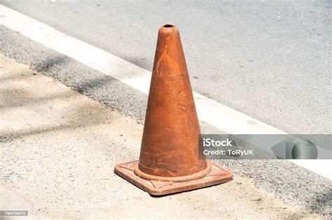 Old Traffic Cones Pylons Witches Hats Safety Cones Or Construction