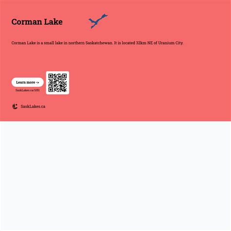 Corman Lake Sasklakes