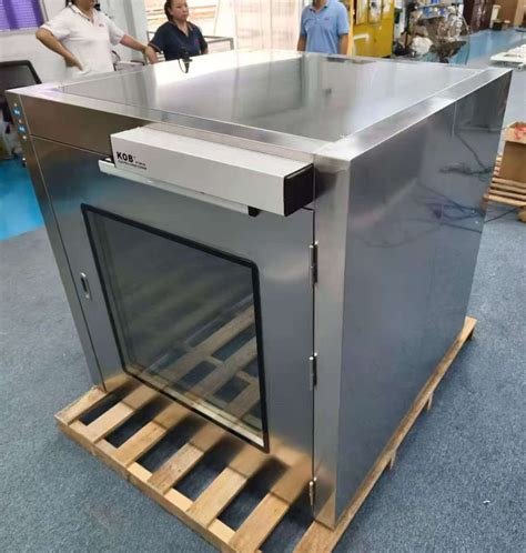 Cleanroom Dust Proof Vhp Sterile Static Pass Box With Lifting Glass