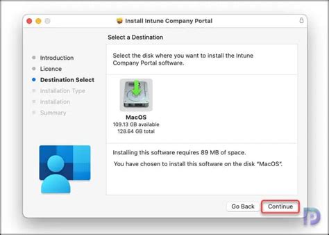 enroll macos devices in intune using company portal app