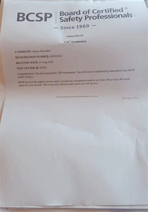 Ahmer Khurshid On Linkedin Alhamdulillah Done With My Csp Certification Csp Asp