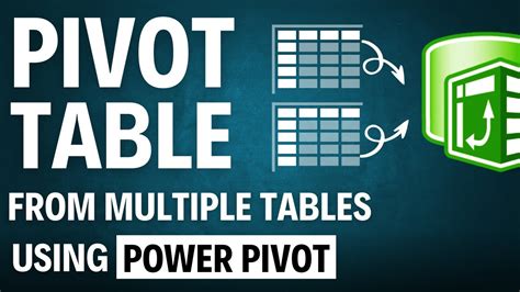Consolidate Data From Multiple Tables Into One Pivottable In Excel