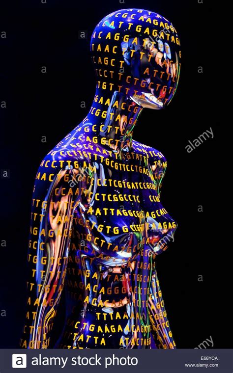 download this stock image female figure with dna sequence illustrating