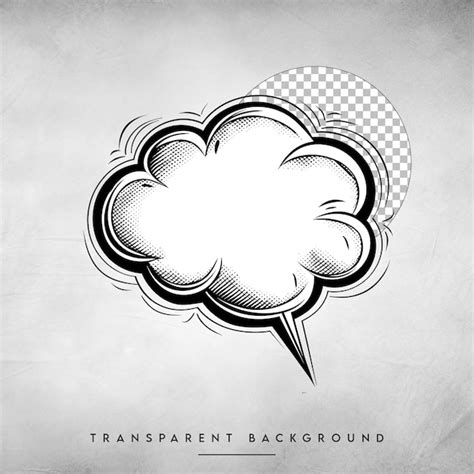 Vintage Speech Bubble For Comic Text Isolated Premium Ai Generated Psd
