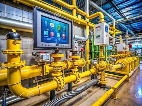 Remote Monitoring And Control Panel For Industrial Gas Distribution