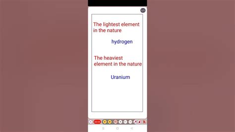 Lightest And Heaviest Element Youtube
