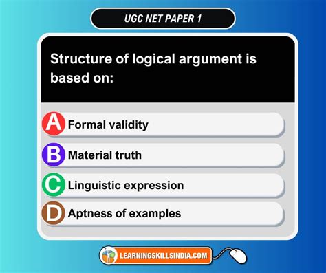 Nta Structure Of Logical Argument Is Based On A Formal Validity B
