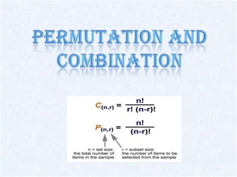Permutation And Combination Pptx