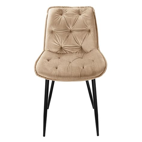 Обідній стілець F4 від Fly тканина велюр капучино ціна 3 059 00 грн