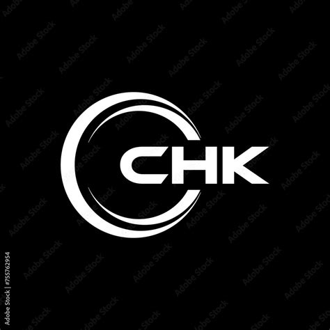 Chk Letter Logo Design In Illustration Vector Logo Calligraphy Designs For Logo Poster