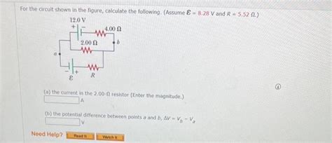 Solved For The Circuit Shown In The Figure Calculate The Chegg