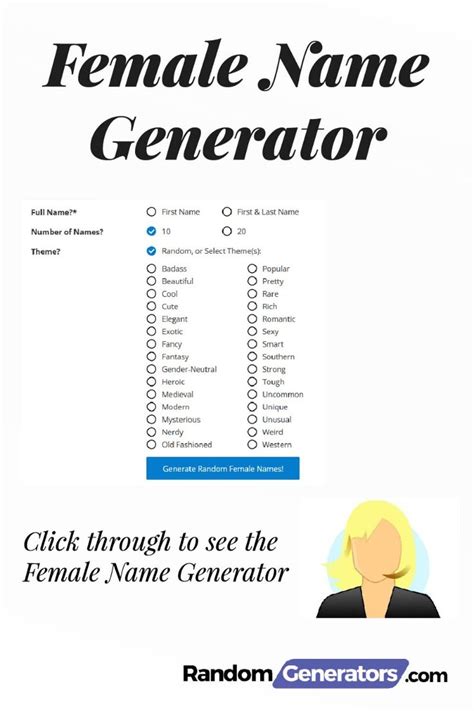 Female Name Generator Generate Unique Girl Names
