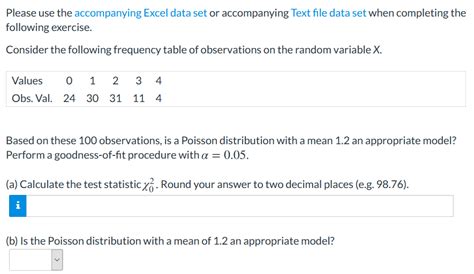 Solved Please Use The Accompanying Excel Data Set Or