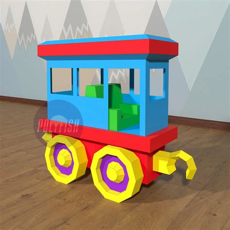 Diy Toy Train Template Papercraft Pdf Crealandia