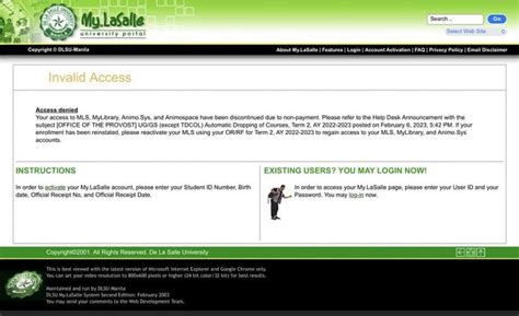 Invalid Access Mls Rdlsu