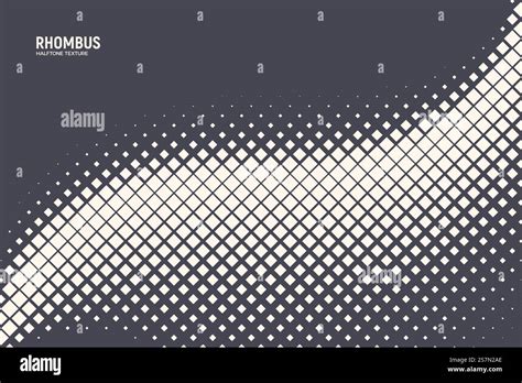 Geometric Technology Oscillation Wave Halftone Rhombus Pattern Abstract Background Square