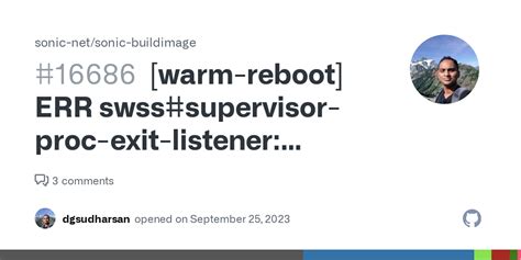 Warm Reboot Err Swsssupervisor Proc Exit Listener Process Orchagent Is Stuck In Namespace