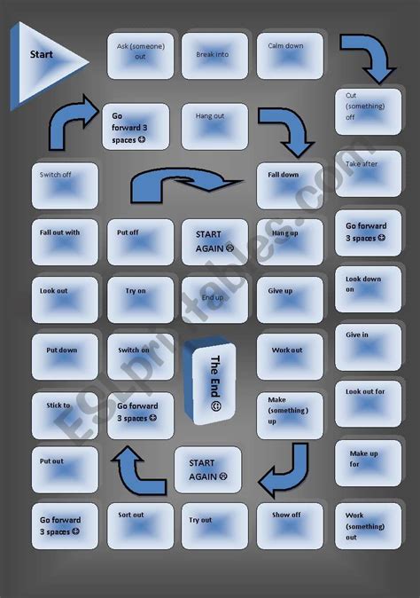 Phrasal Verbs Game Esl Worksheet By Sonjaz