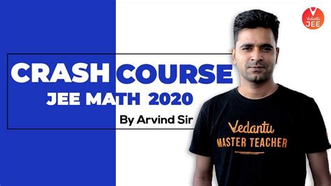 Crash Course For Jee Maths 2020 By Arvind Suthar Sir Vedantu Youtube