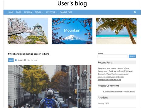 Blogtrip Demo Wordpress Theme