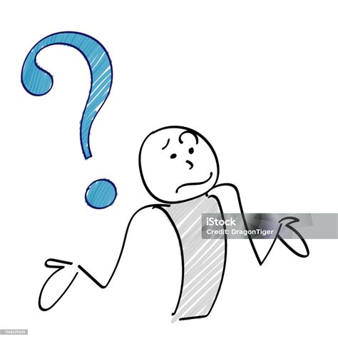 궁금해 하는 사람 및 물음표 그리기에 대한 스톡 벡터 아트 및 기타 이미지 그리기 사람들 개념 Istock