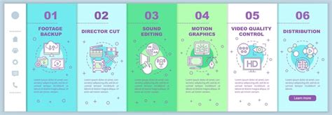 Premium Vector Video Production Onboarding Mobile Web Pages Vector