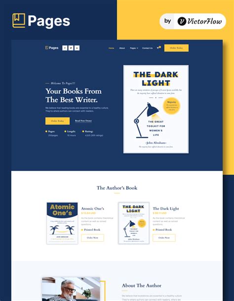 Pages Book HTML Responsive Website Template