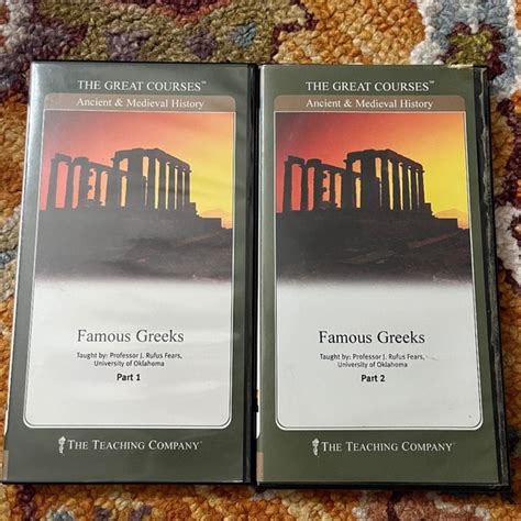 The Teaching Company Media Great Courses Dvds Famous Greeks Poshmark