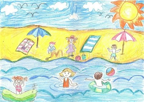 Рисунки на тему Летние каникулы для детей