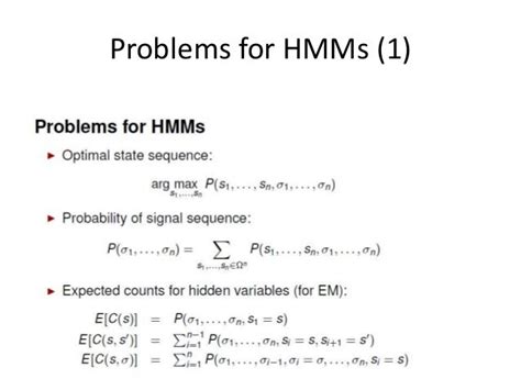 Lecture 7 Hidden Markov Models Hmms