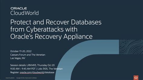 Tim Chien On Linkedin Oraclecloudworld Oracledatabase Dataprotection Highavailability