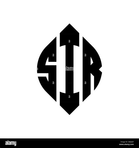 Sir Circle Letter Logo Design With Circle And Ellipse Shape Sir Ellipse Letters With