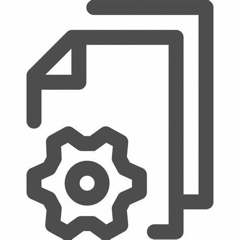 Cogwheel File Fixing Gear Multiple Processing Icon Download On