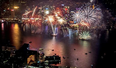 Hong Kong New Years Eve Fireworks And Countdown