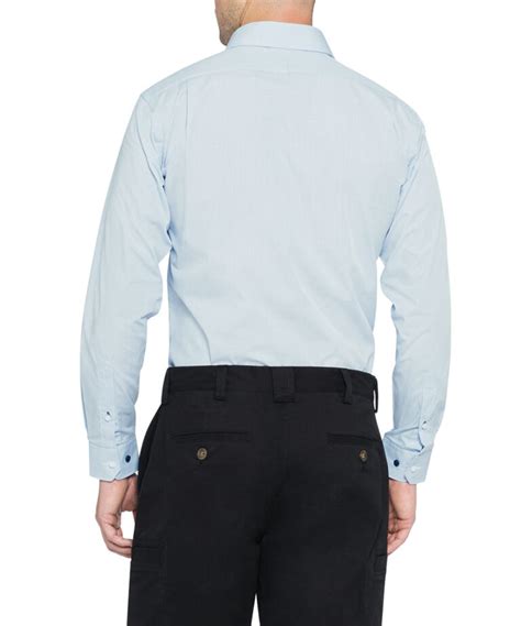 Mslt20 Mens Long Sleeve Tailored Fit Cvc Check David Marcs