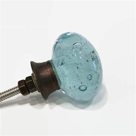 Aqua Glass Bubble Cabinet Knobs 150 Inch Handles 400 Inch Dwyer