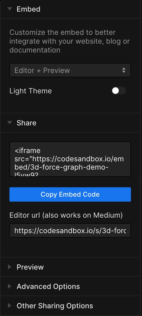 在网页中嵌入codesandbox应用 − 生活的美