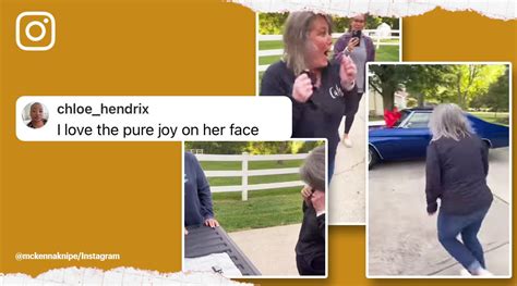 ‘pure Joy Man Surprises Wife With Her Dream Car And Her Reaction Is Priceless Trending News