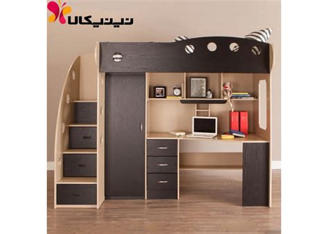 تخت دو طبقه کودک و نوجوان آمیسا مدل آروین نی نی کالا