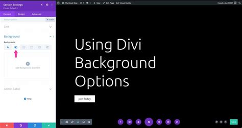 Using Divi Background Options Elegant Themes Documentation