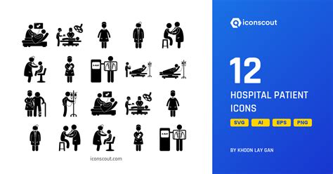 Hospital Patient Icon Pack 12 Free Download Healthcare And Medical