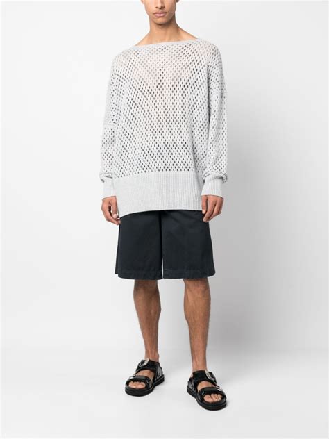 Dolce And Gabbana Cotton Bermuda Shorts Blue Farfetch Hk
