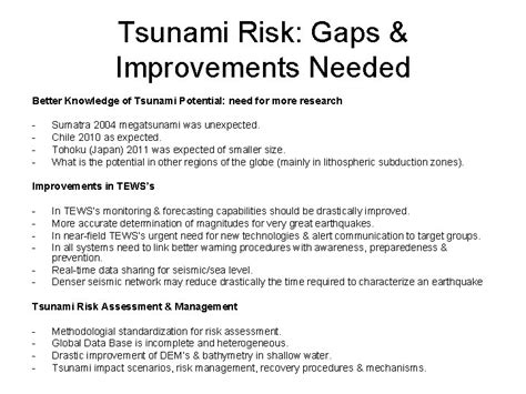 Review Of Science And Technical Progress From Tsunami
