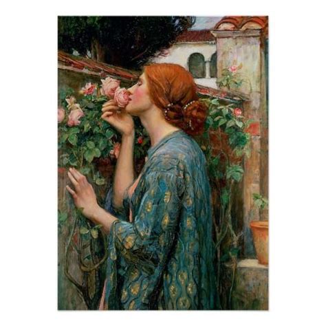 Waterhouse The Soul Of The Rose Poster Zazzle William Waterhouse